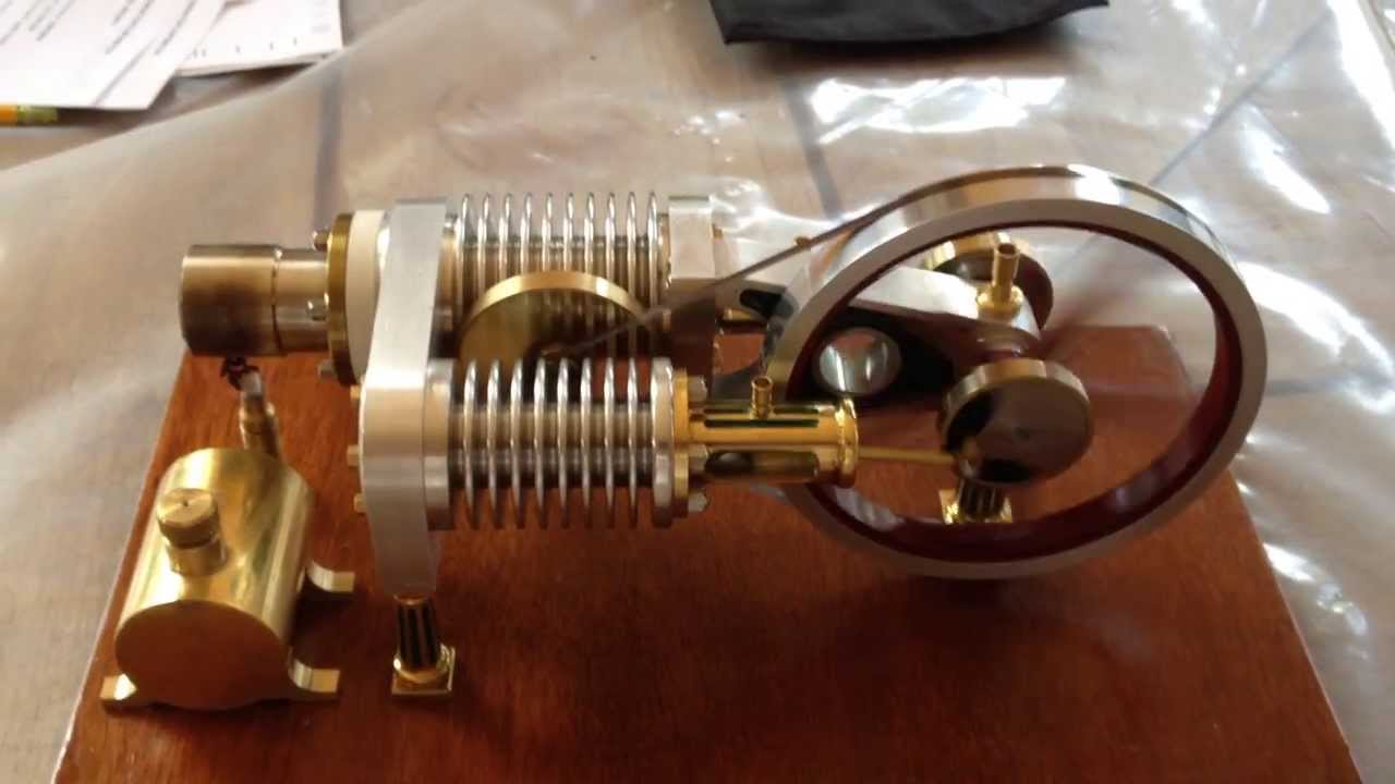 Jerry Howell Vickie Stirling Cycle Engine - YouTube