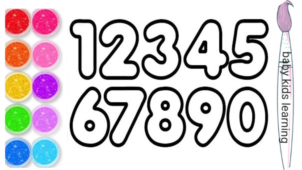 Learn to Draw Number for beginners | Number Drawing Easy Tutorial ...