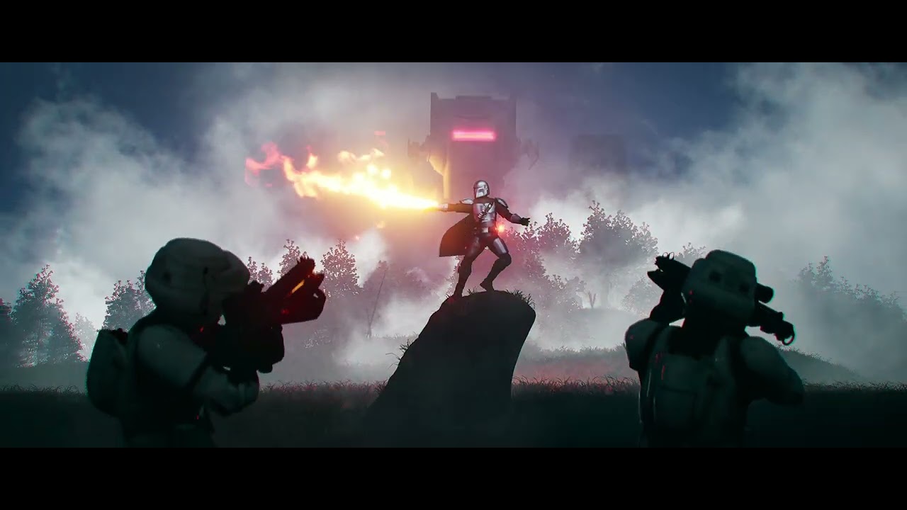 Epic Mandalorian Cinematic Animation in Unreal Engine 5 & Blender - YouTube