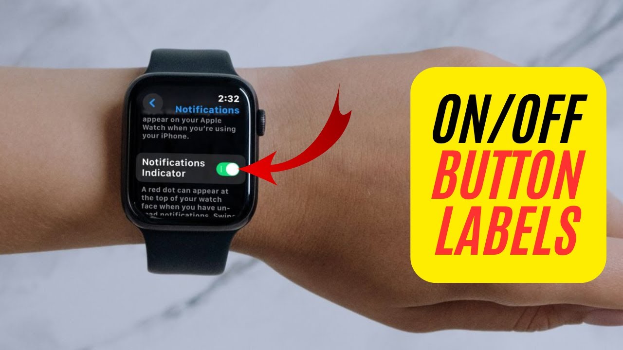 How to Enable ON/OFF Button Labels on Apple Watch in watchOS 11 - YouTube