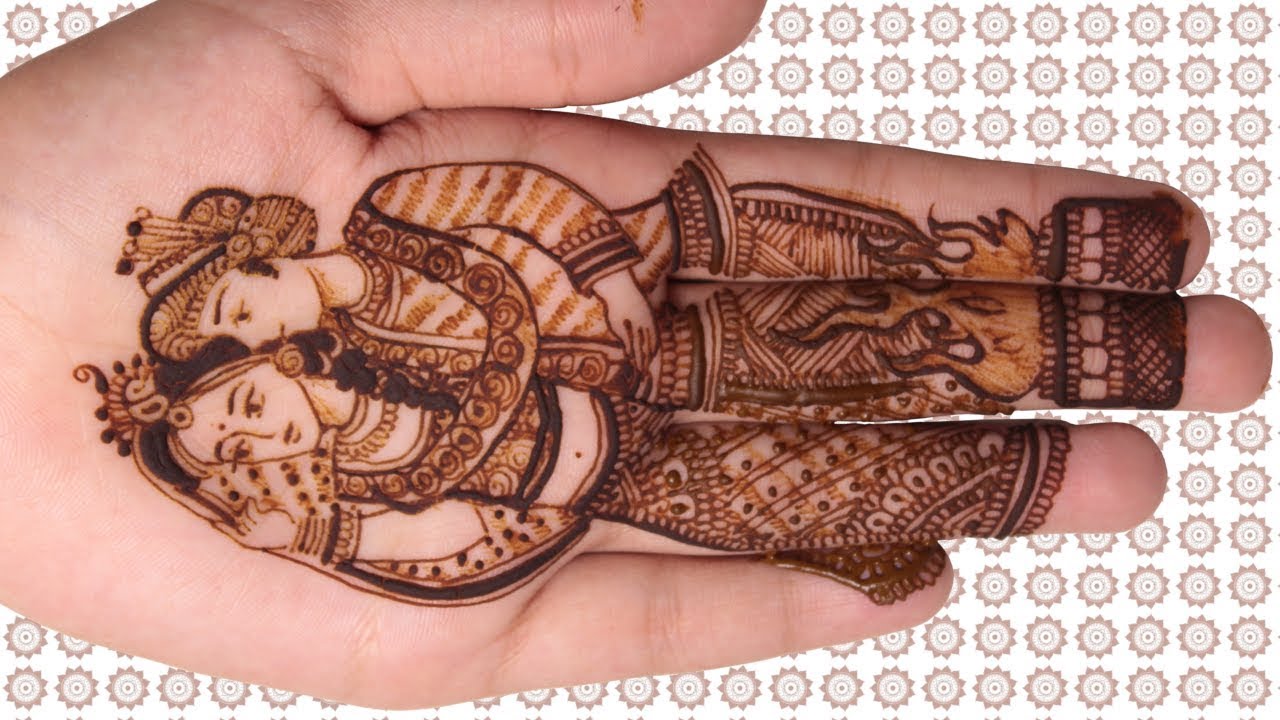 Mehndi Sketch Design - Bridal Mehndi Hand Design - YouTube