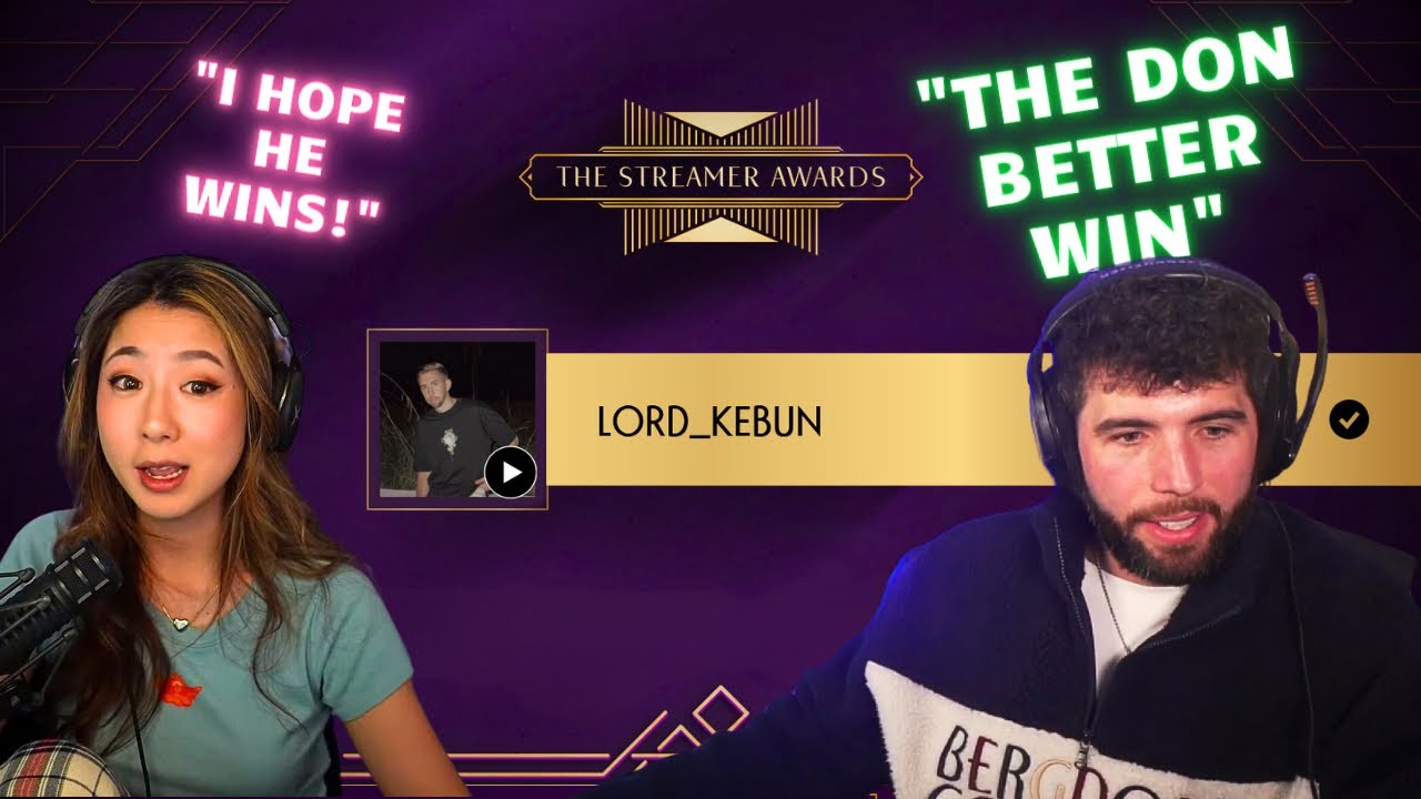 Zerkaa and Fuslie on Kebun getting Nominated for the Streamer Awards ...