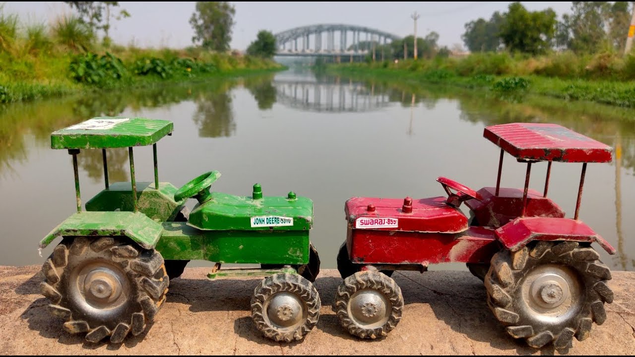 Muddy Toys Water Jump || Crane Help Video || Toys Jump - YouTube