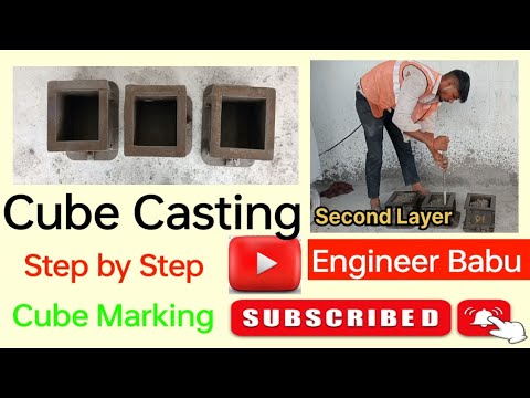 Concrete Cube casting Procedure।Concrete Cube Casting stey by stey ...