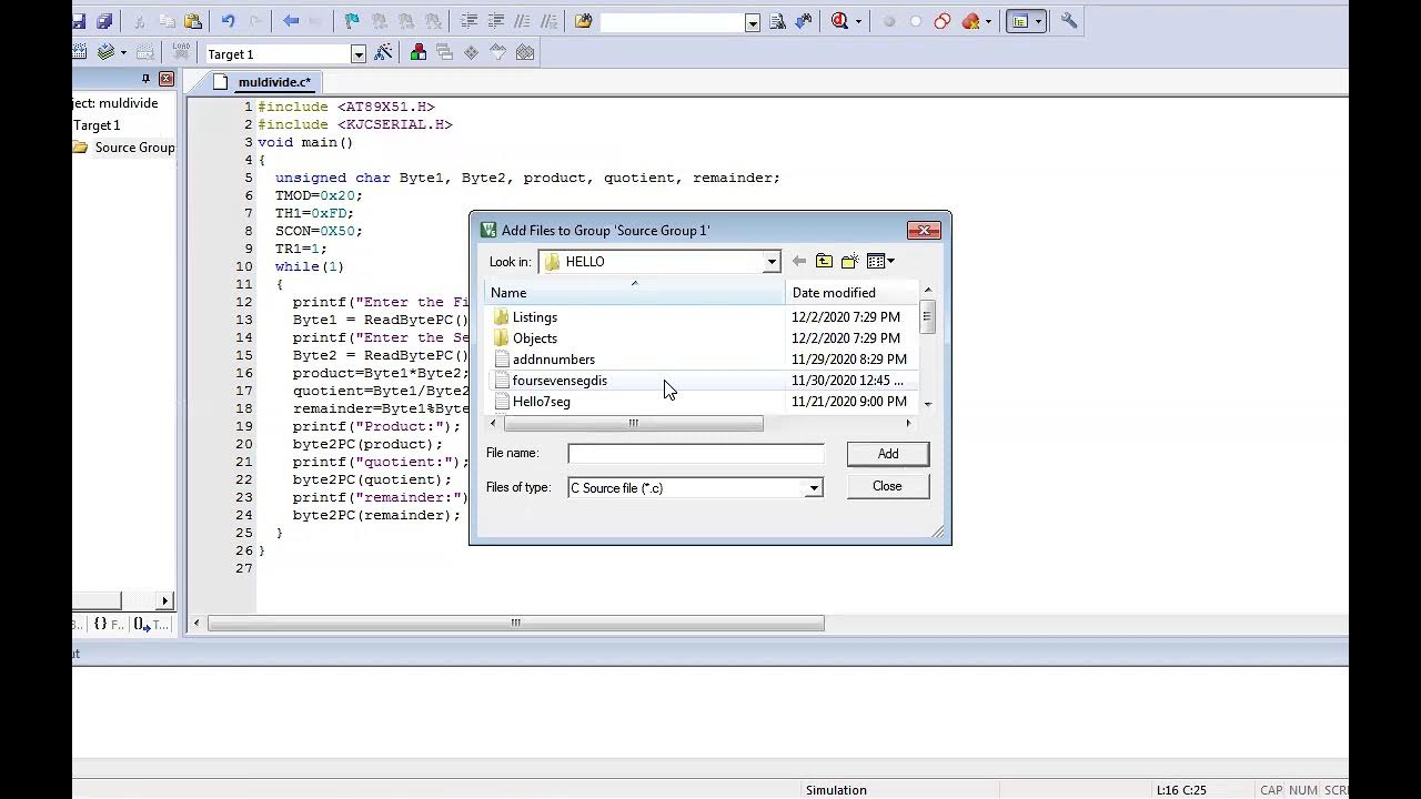 Program to Multiply and divide two 8 bit numbers. - YouTube