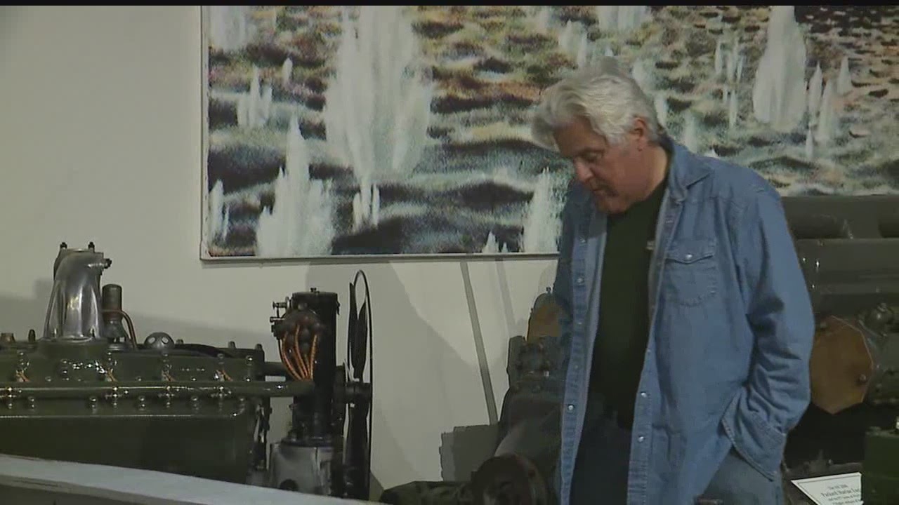 Jay Leno, headlining in Warren, visits National Packard Museum - YouTube
