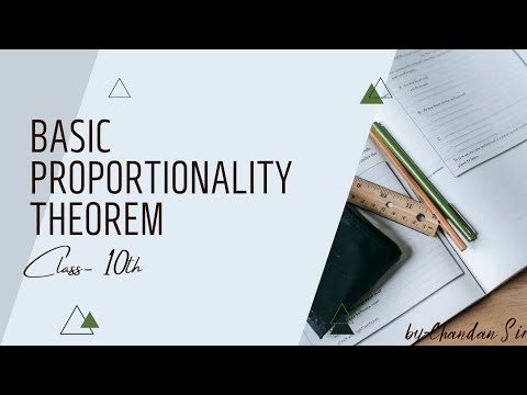 Basic Proportionality Theorem || Class 10th || Acharya Coaching Classes ...