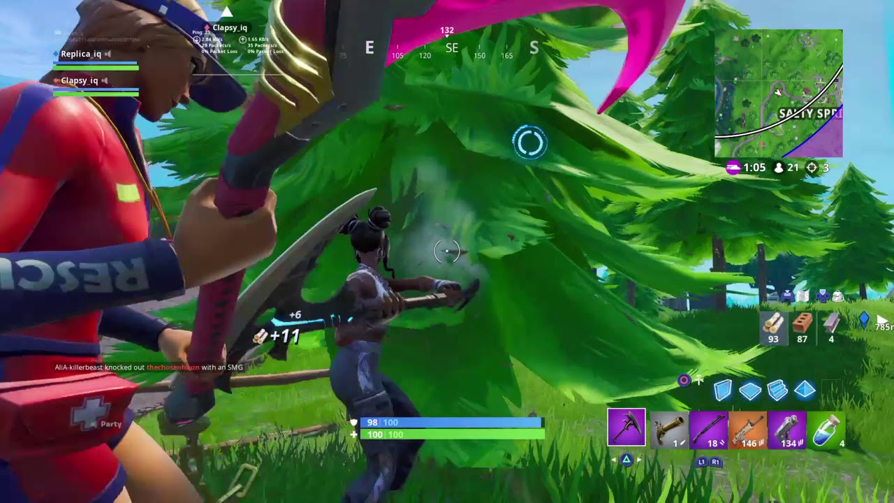 FORTNITE FIRST IQ CLAN WIN WIN WITH Clapsy_iq - YouTube