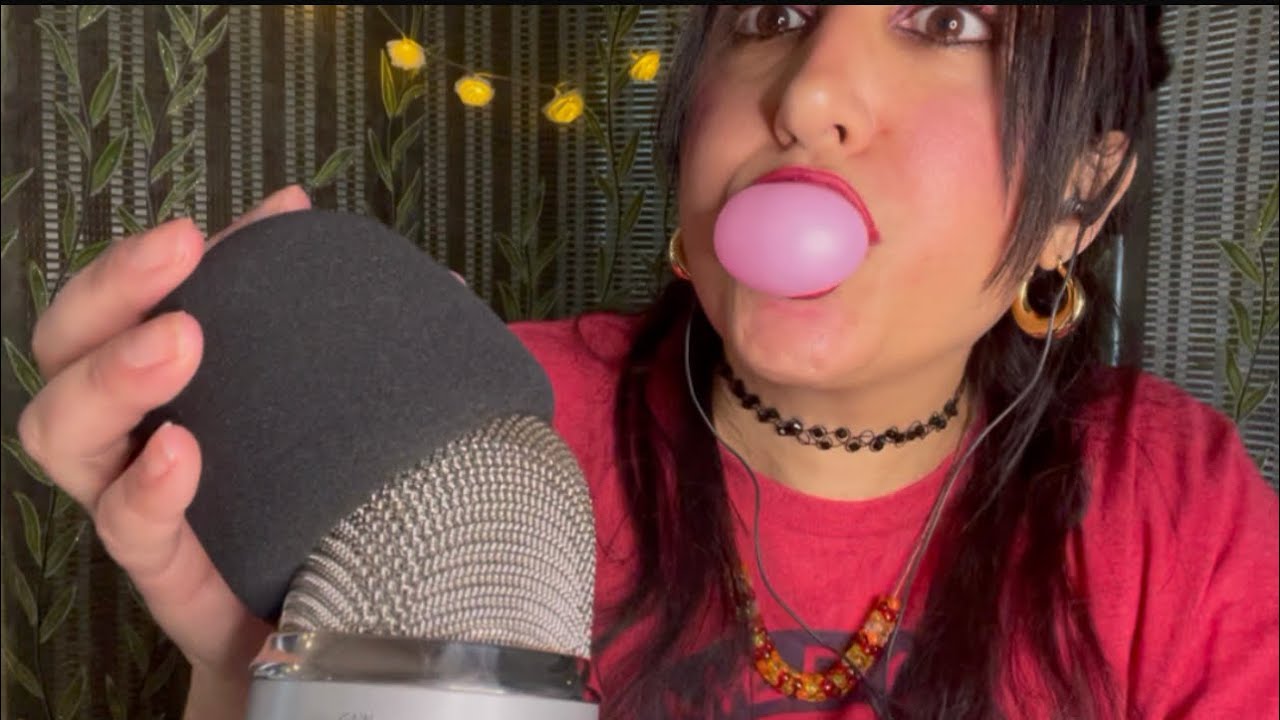 Super Satisfying | ASMR Mic Pumping and Twirling | Gum Chewing ...