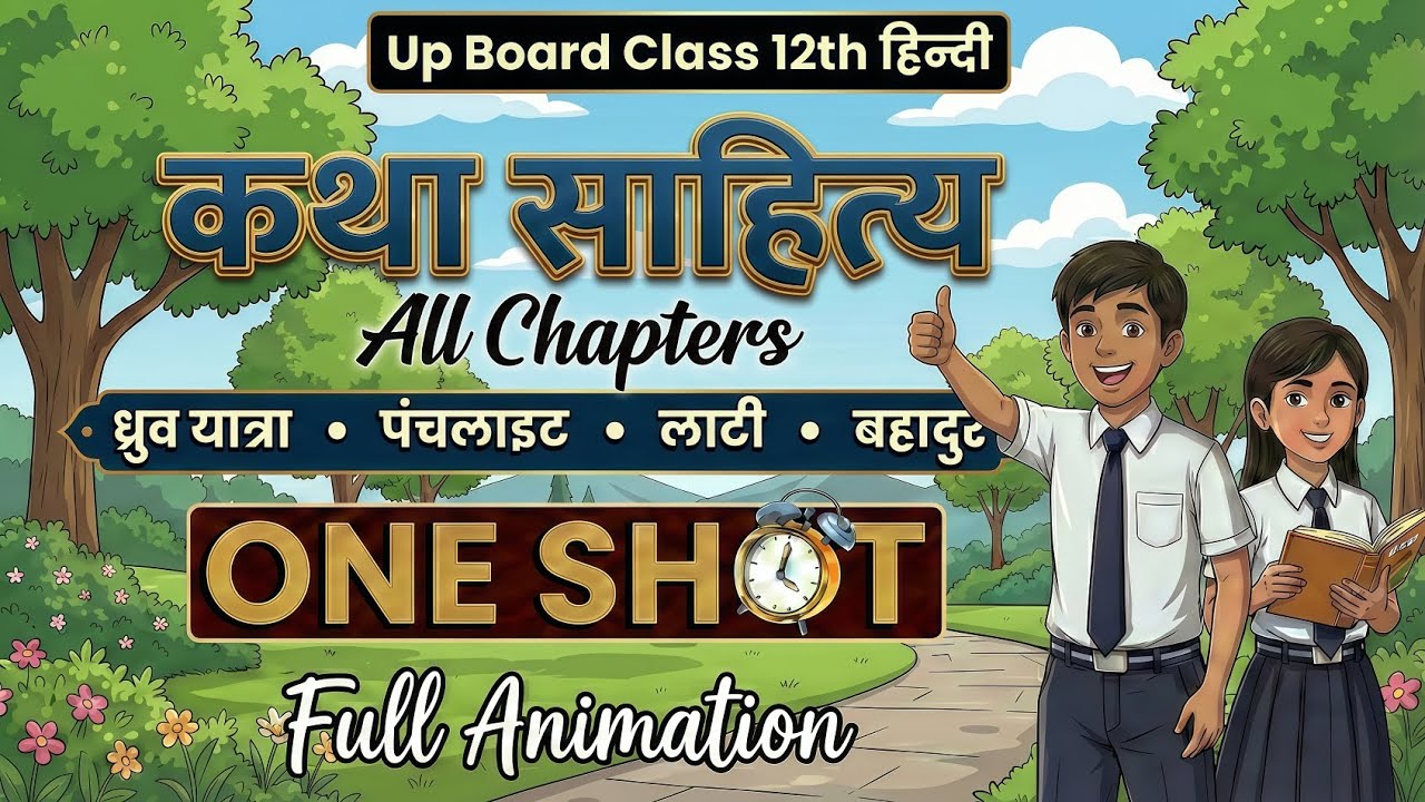 Up Board Class 12th Hindi One Shot Katha Sahitya | कथा साहित्य One Shot ...