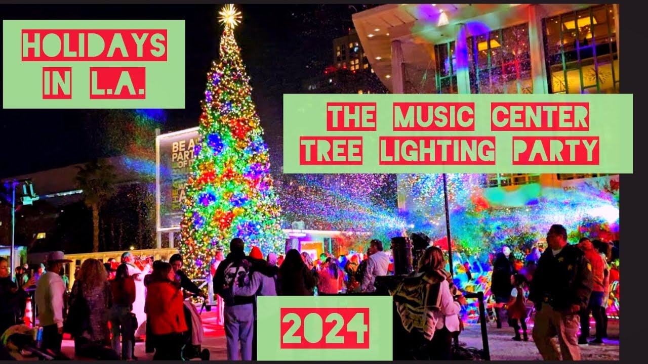 4K Christmas Tree Lighting Ceremony : Los Angeles at The Music Center ...