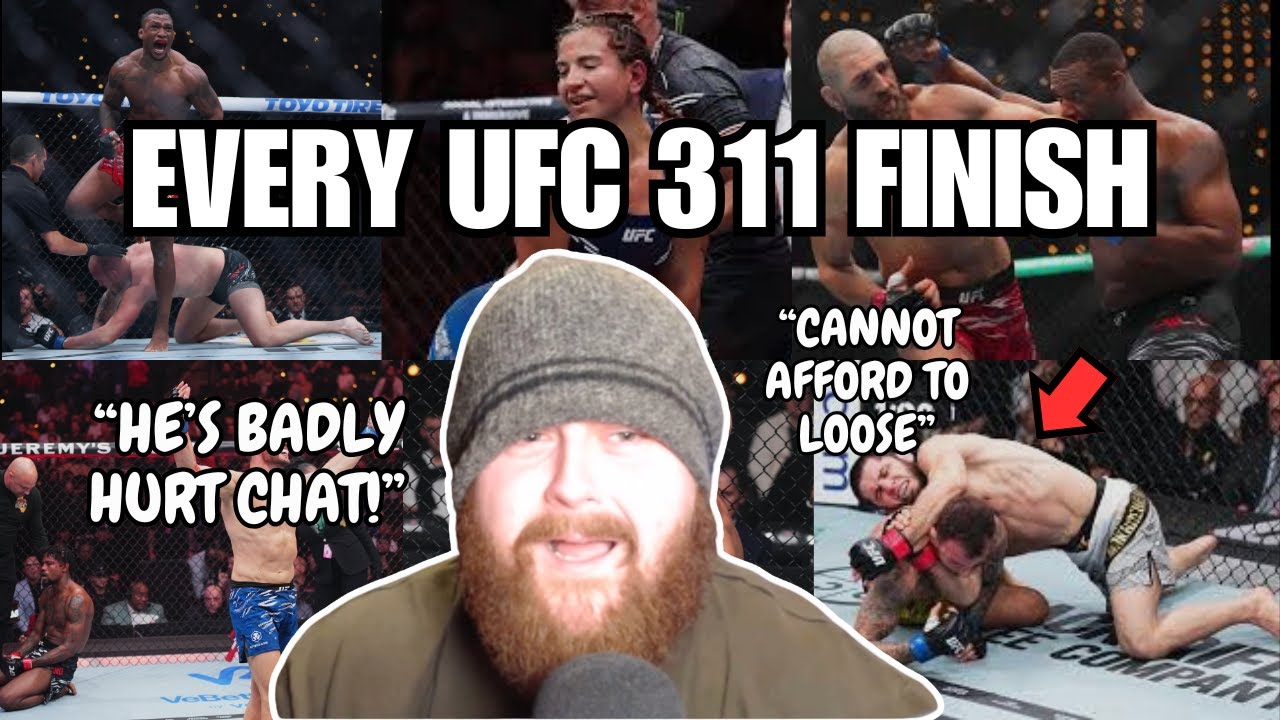 MMA Guru's WILD Reaction To Every UFC 311 FINISH - YouTube