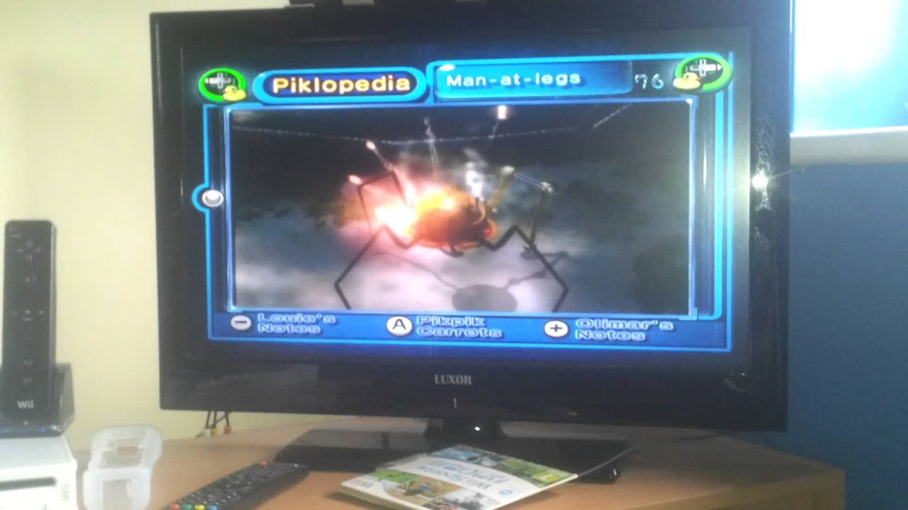 pikmin 2 man-at-legs machine gun in piklopedia - YouTube