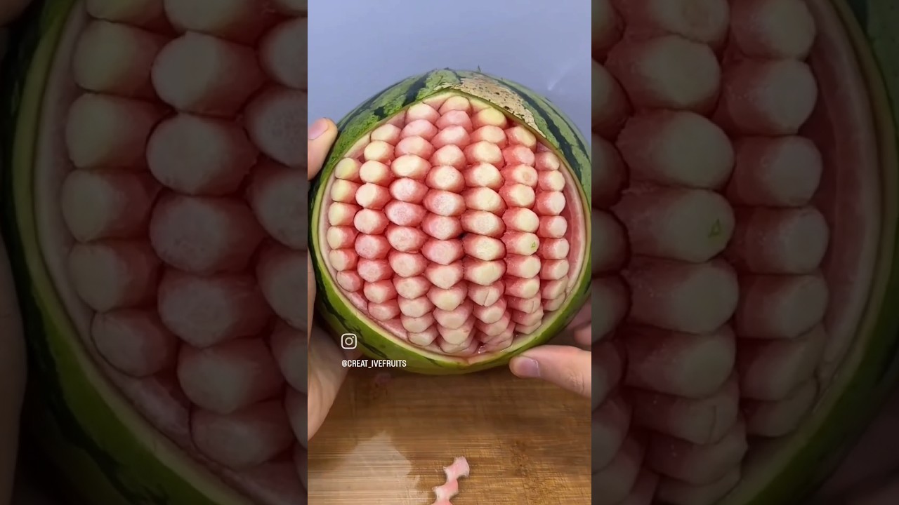 how to cut fruit 🍑 and make awesome shape - YouTube