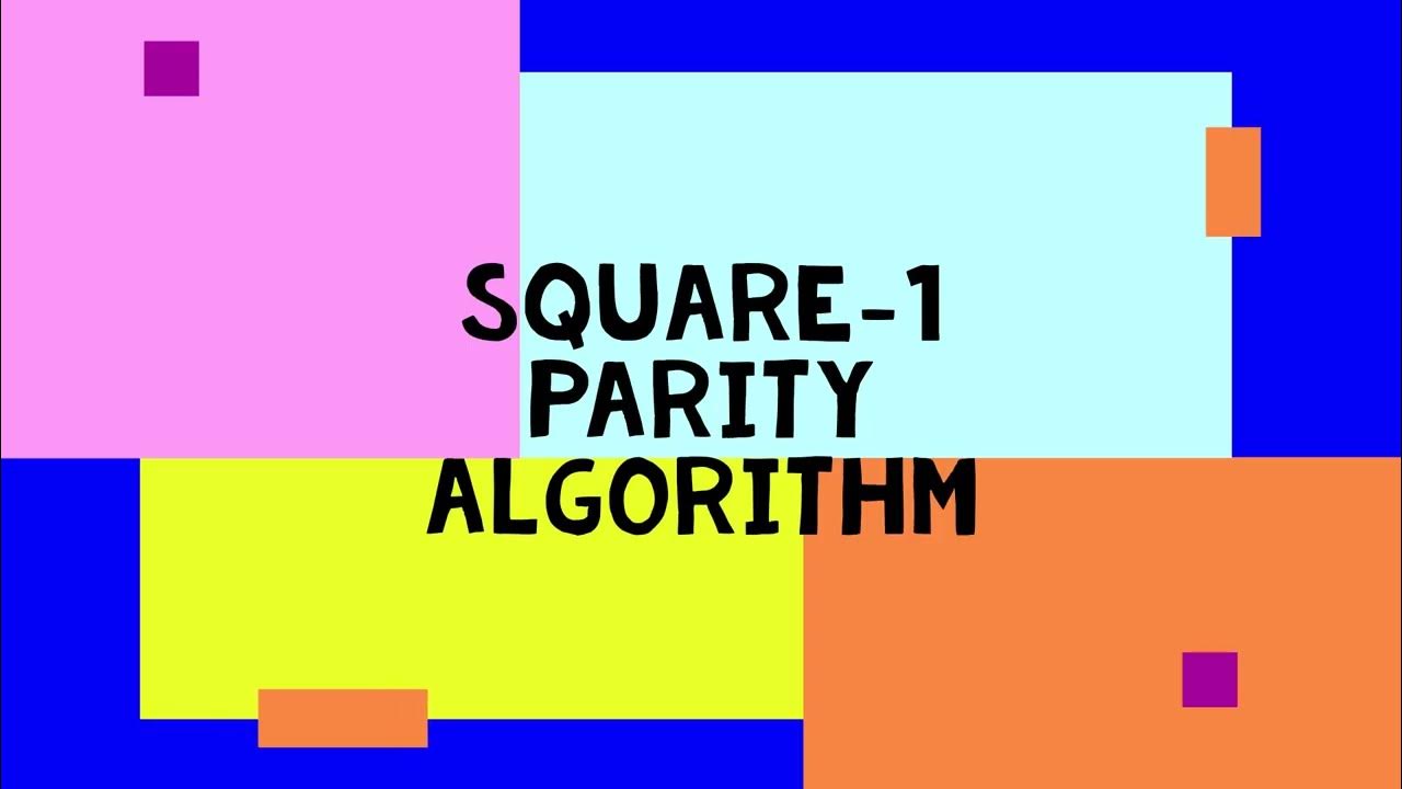 How to Solve Square-1 Parity (Adjacent Edges) - YouTube
