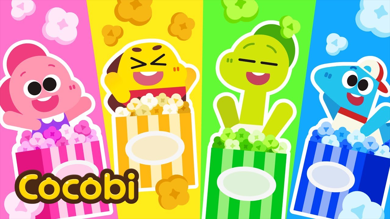 The T-rex is Selling Rainbow Popcorn🌈 Kids Songs & Nursery Rhymes ...