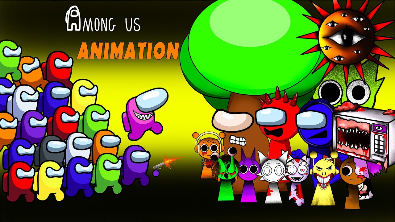 어몽어스 Among Us VS All Phase Evolution Of Mr Sun ( Incredibox Sprunki ...