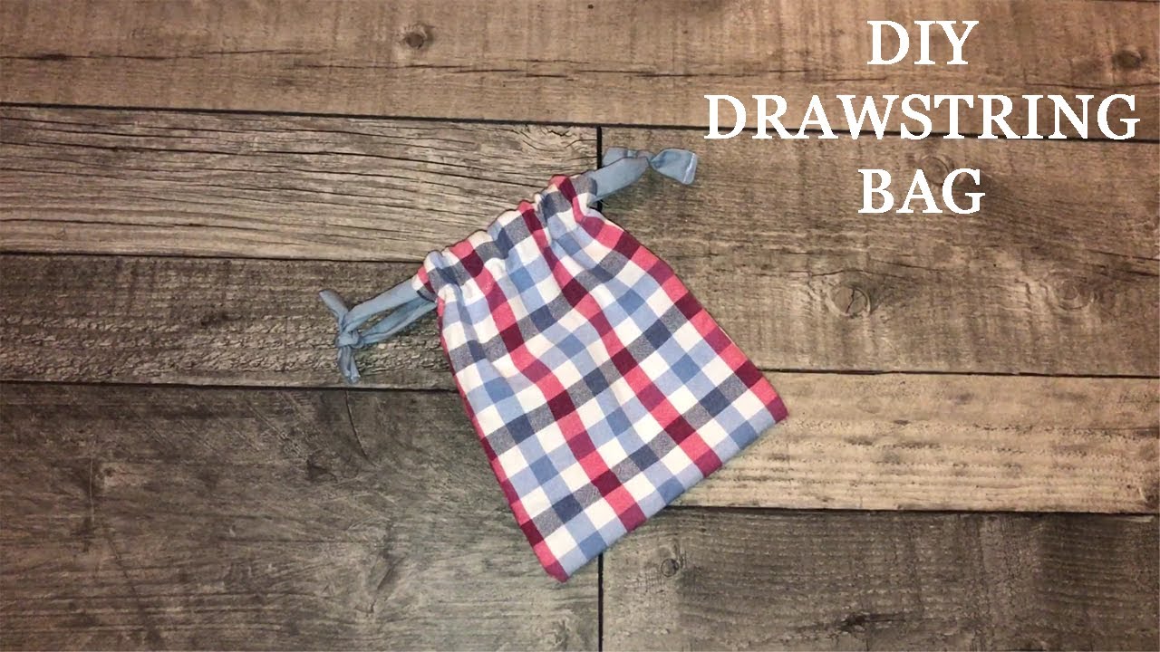 DIY Drawstring Bag YouTube DIY Drawstring Bag YouTube