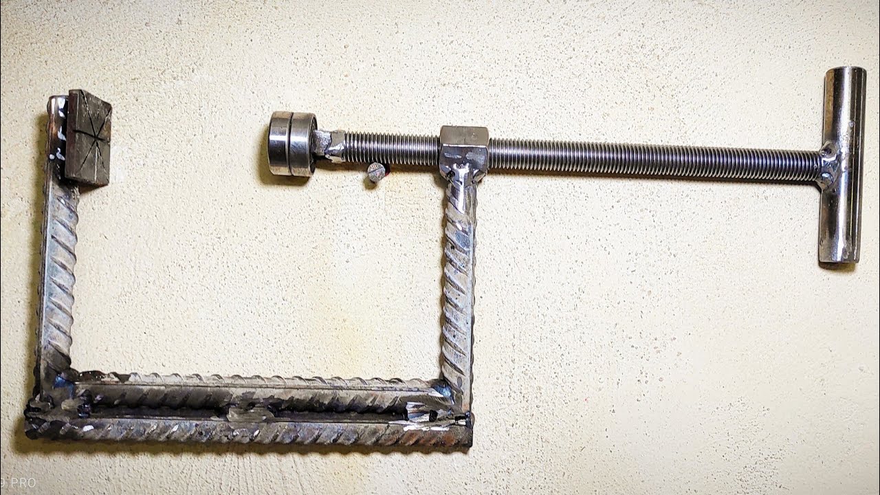 Making hand clamps and screws - YouTube