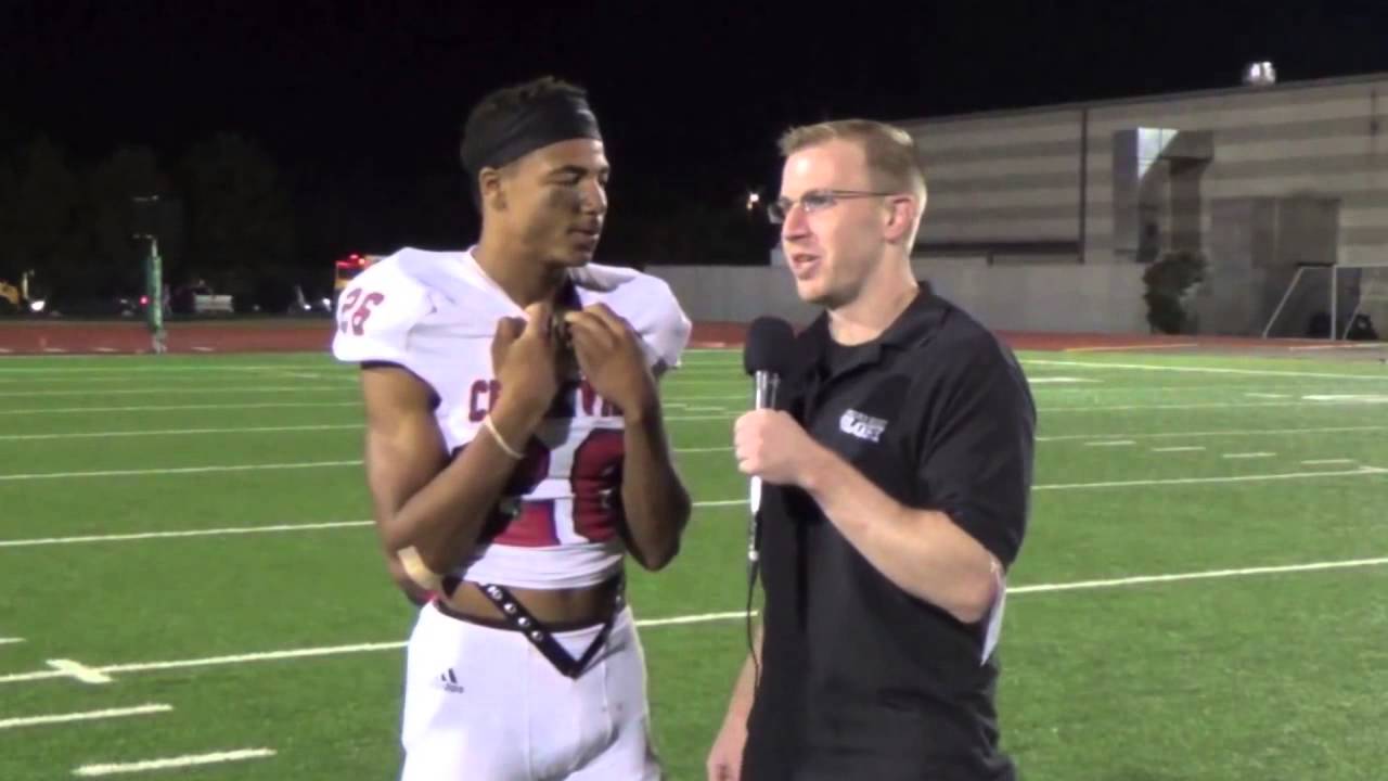 CHS DB Aaron Davis After Victory over Smith 11 7 2014 - YouTube