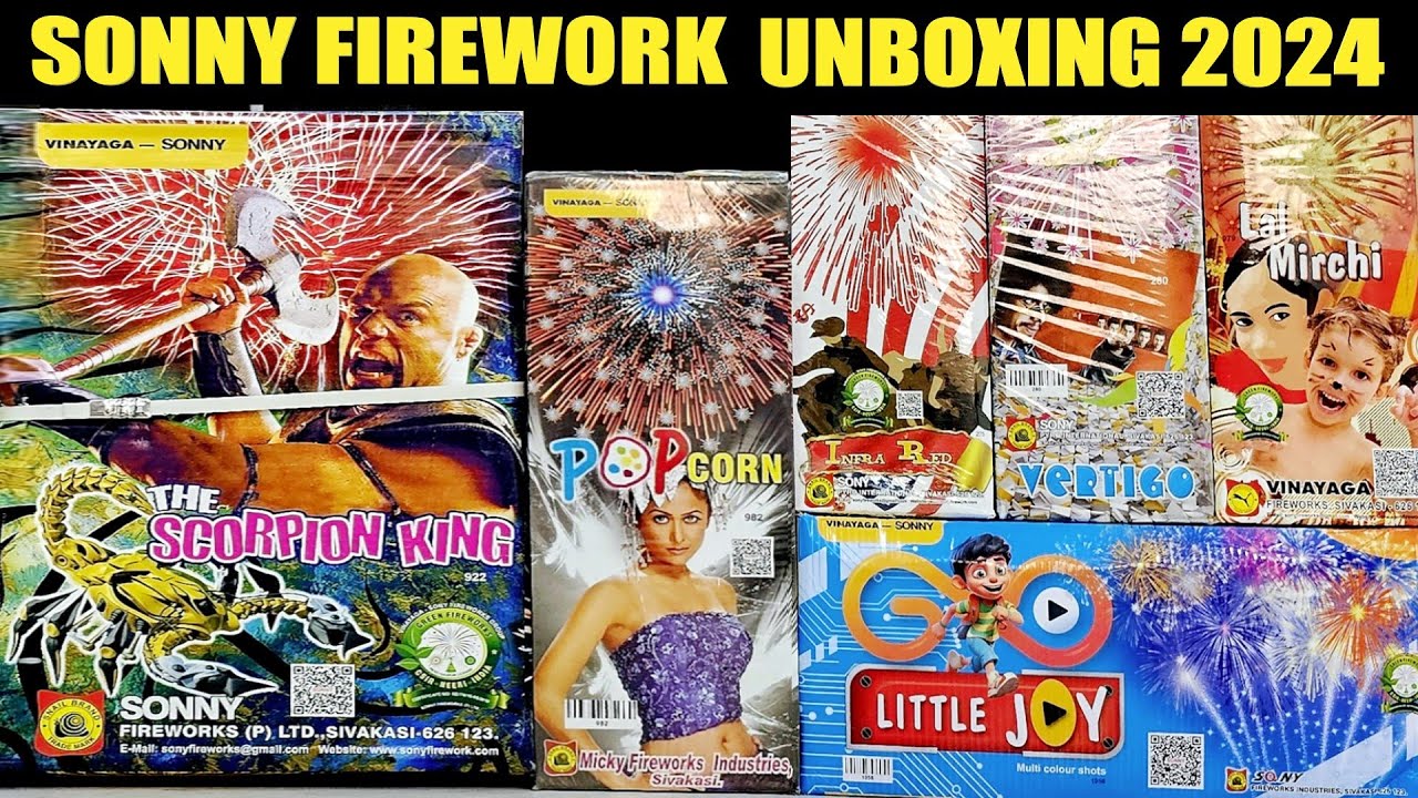 SONY FIREWORKS 2024 💥 சிவகாசி பட்டாசு VINAYAGA FIREWORKS 🌟 குறைந்த ...