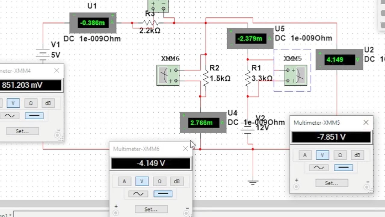5 شرح مبسط ل Nodal analysis in Multisim Part 2 - YouTube