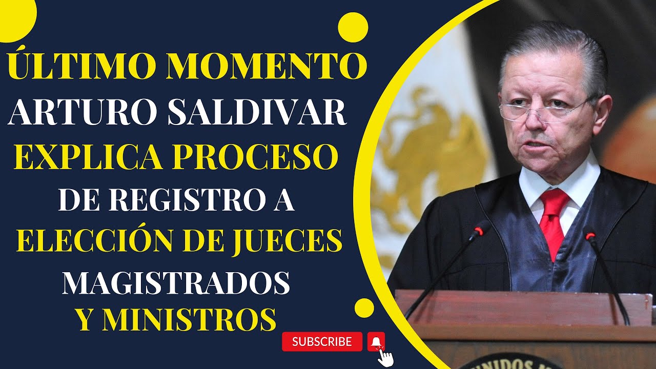 ⚖️📢EX MINISTRO ARTURO ZALDIVAR EXPLICA PROCESO PARA INSCRIBIRSE PARA LA ...