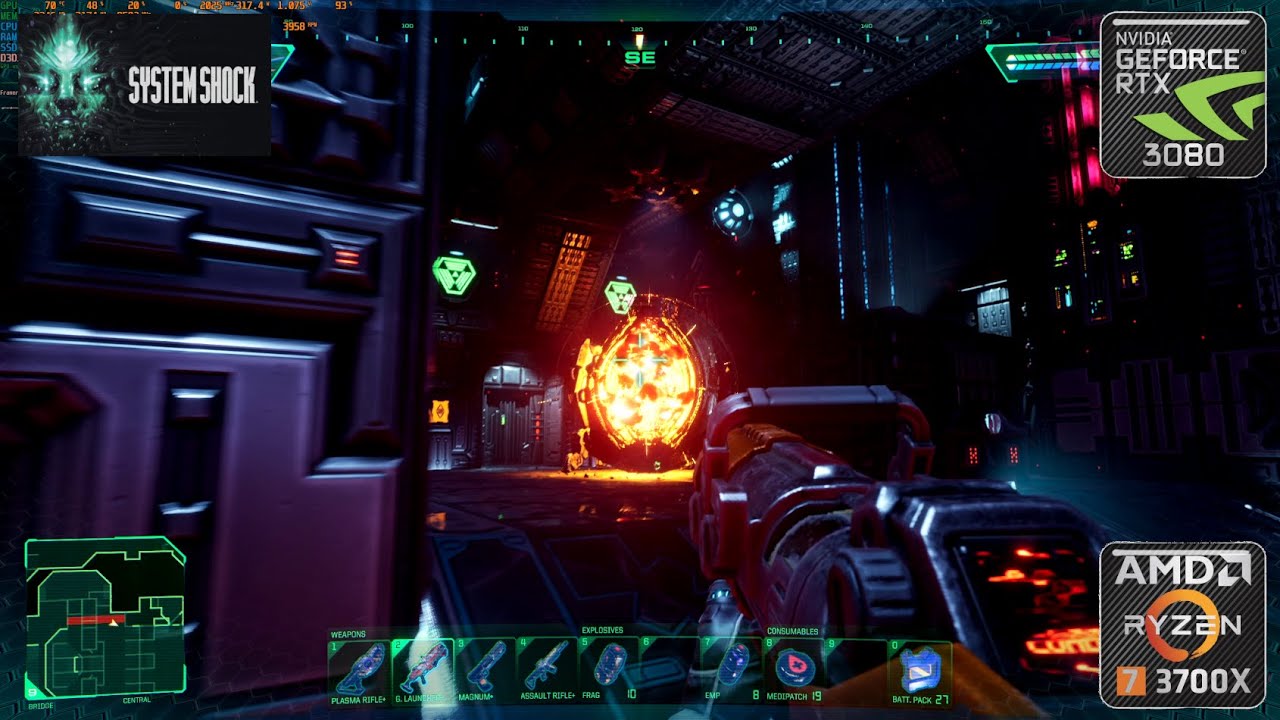 [3080] System Shock - Remake - Bridge - Cortex Reaver Third Boss Fight ...