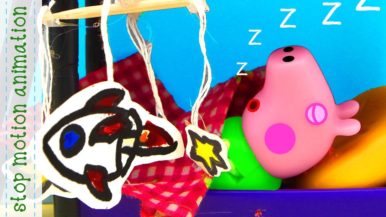 George can't sleep. Peppa Pig toys Stop motion animation new episodes ...