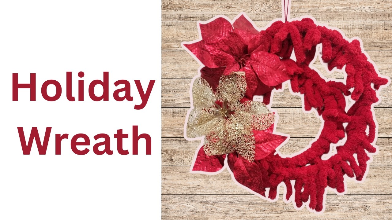 How To Make A Simple Christmas Wreath - YouTube