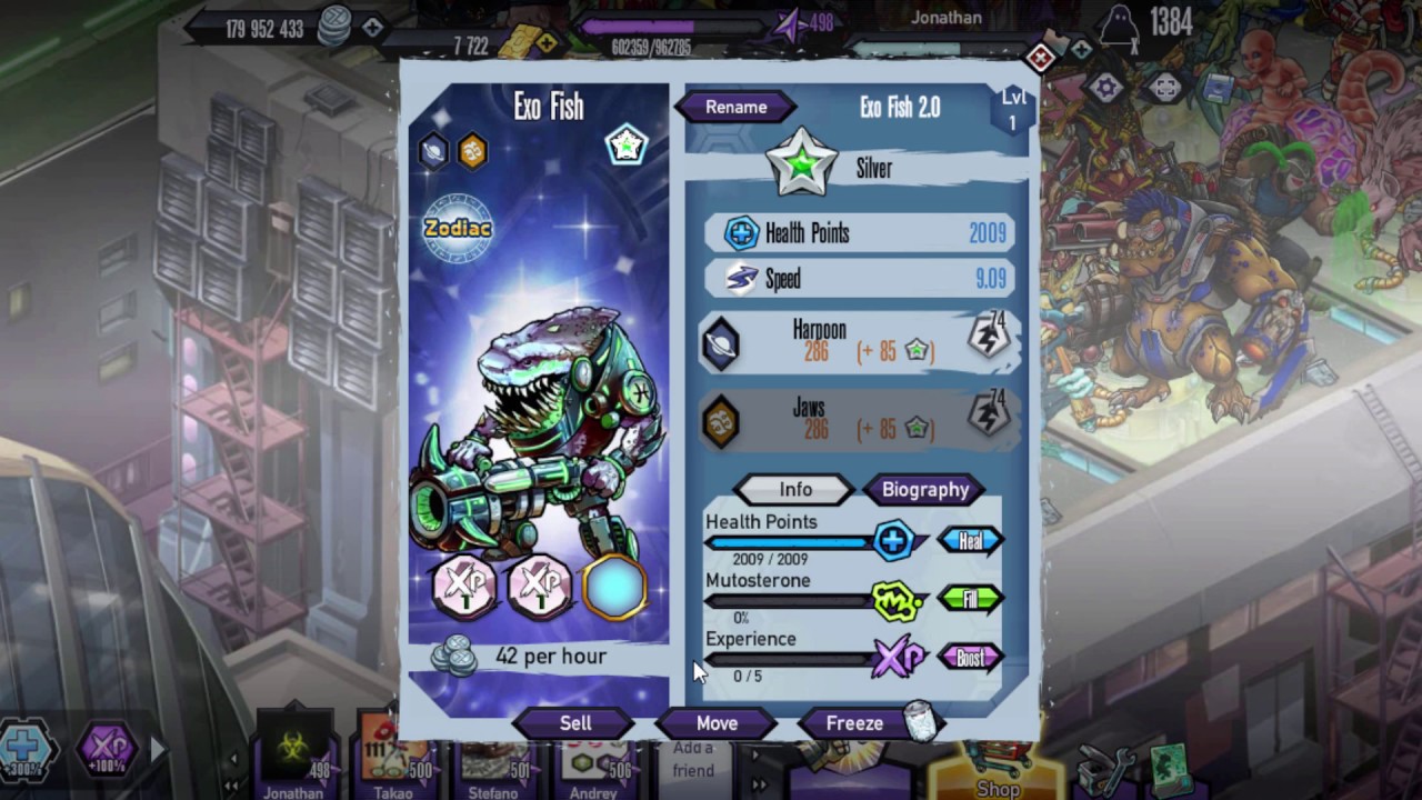 Mutants Genetic Gladiators (Silver Exo Fish) - YouTube