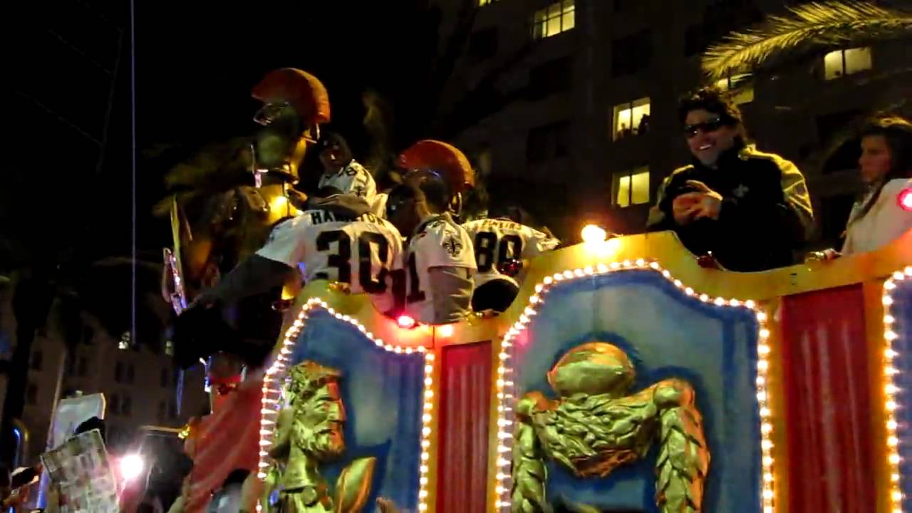 New Orleans Saints Victory Parade 2-9-10 - Reggie Bush and Pierre ...