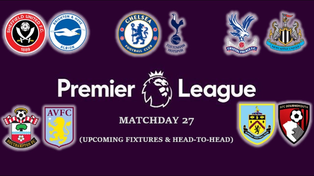 ENGLISH PREMIER LEAGUE MATCHDAY 27 SEASONS 2019-2020 PART 1 (UPCOMING ...