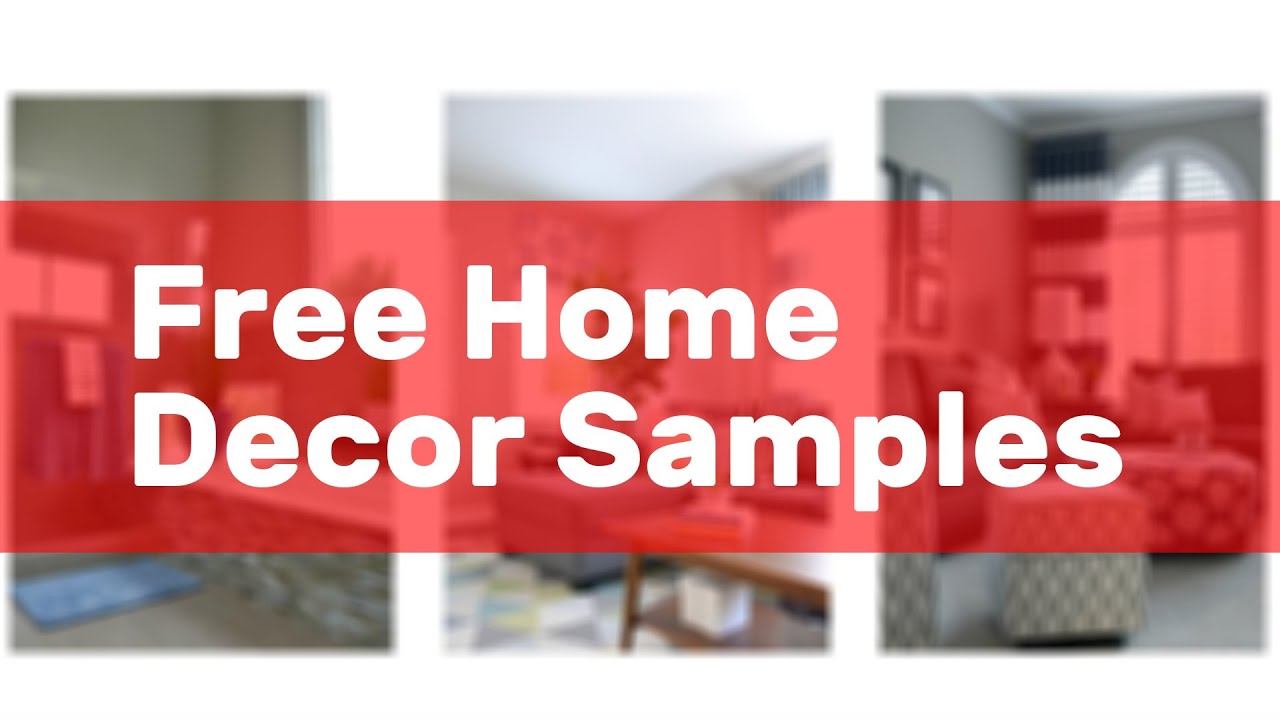 Free Home Decor Samples - YouTube