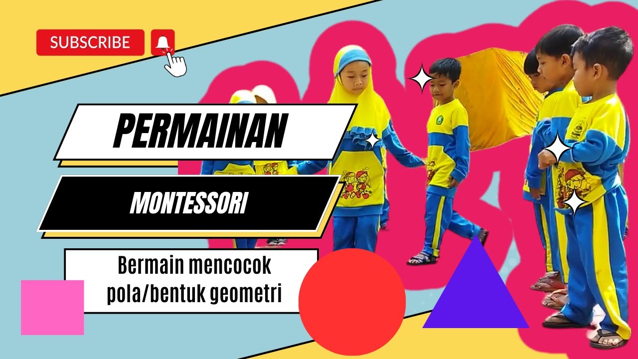 Pembelejaran Montessori PAUD Bermain Mencocok Pola - YouTube