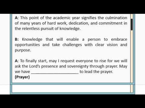 GRADUATION SCRIPT| GRADUATION AND MOVING-UP PROGRAM SCRIPT - YouTube