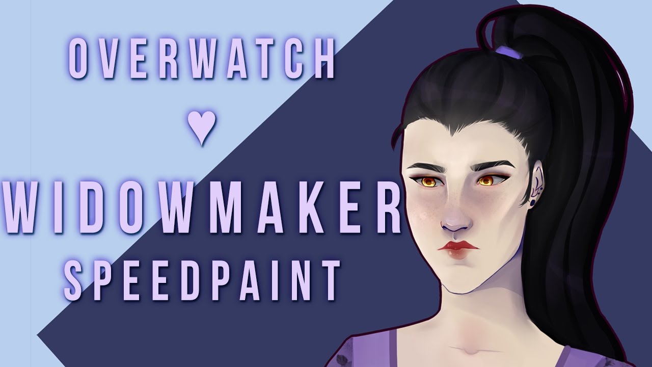 Overwatch | Speedpaint | Widowmaker (AU) | Amelie Lacroix - YouTube