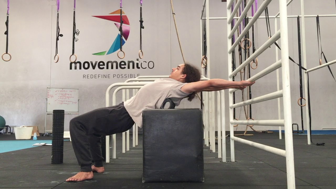 Thoracic box stretch - YouTube