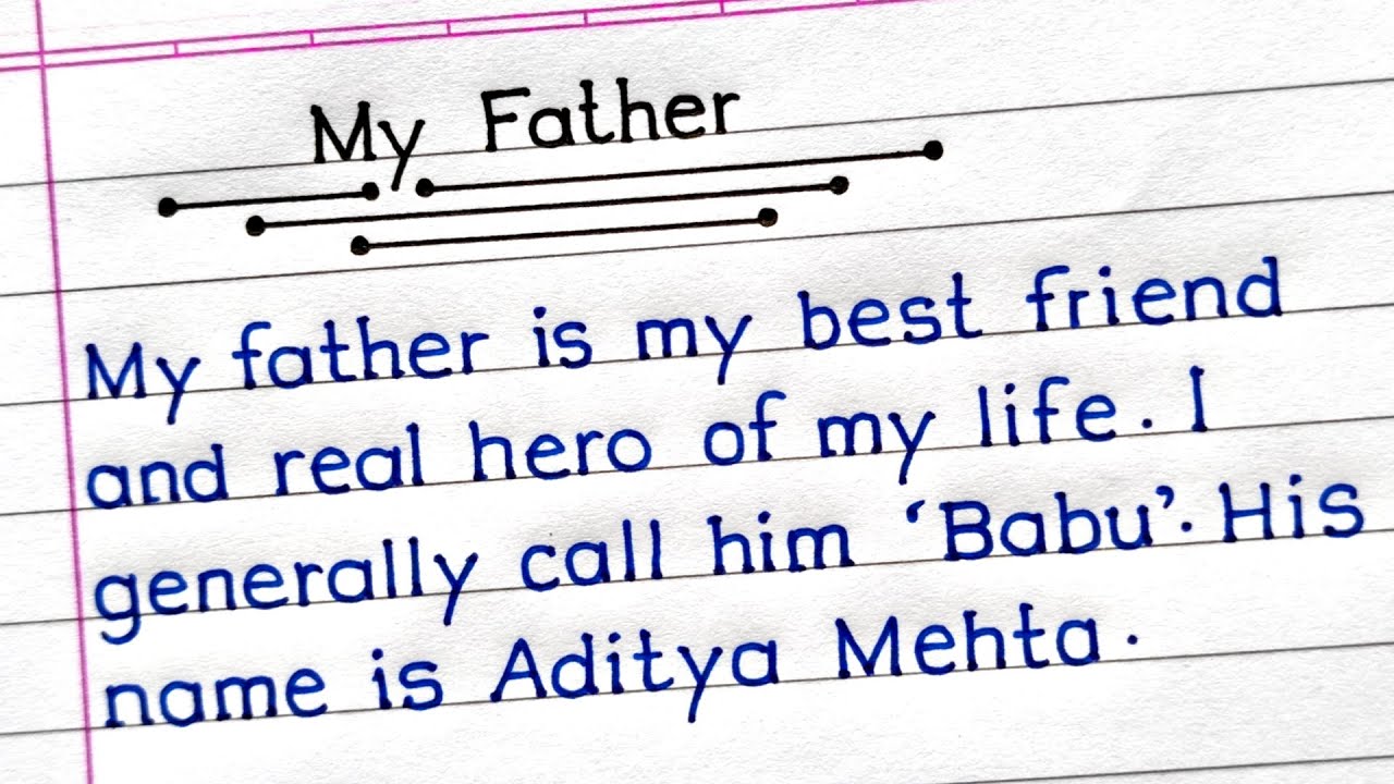Essay on My Father in English | My Father Essay in English | Essay ...