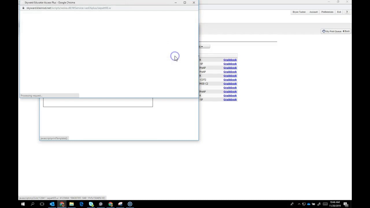 Print Class Reports in Skyward - YouTube