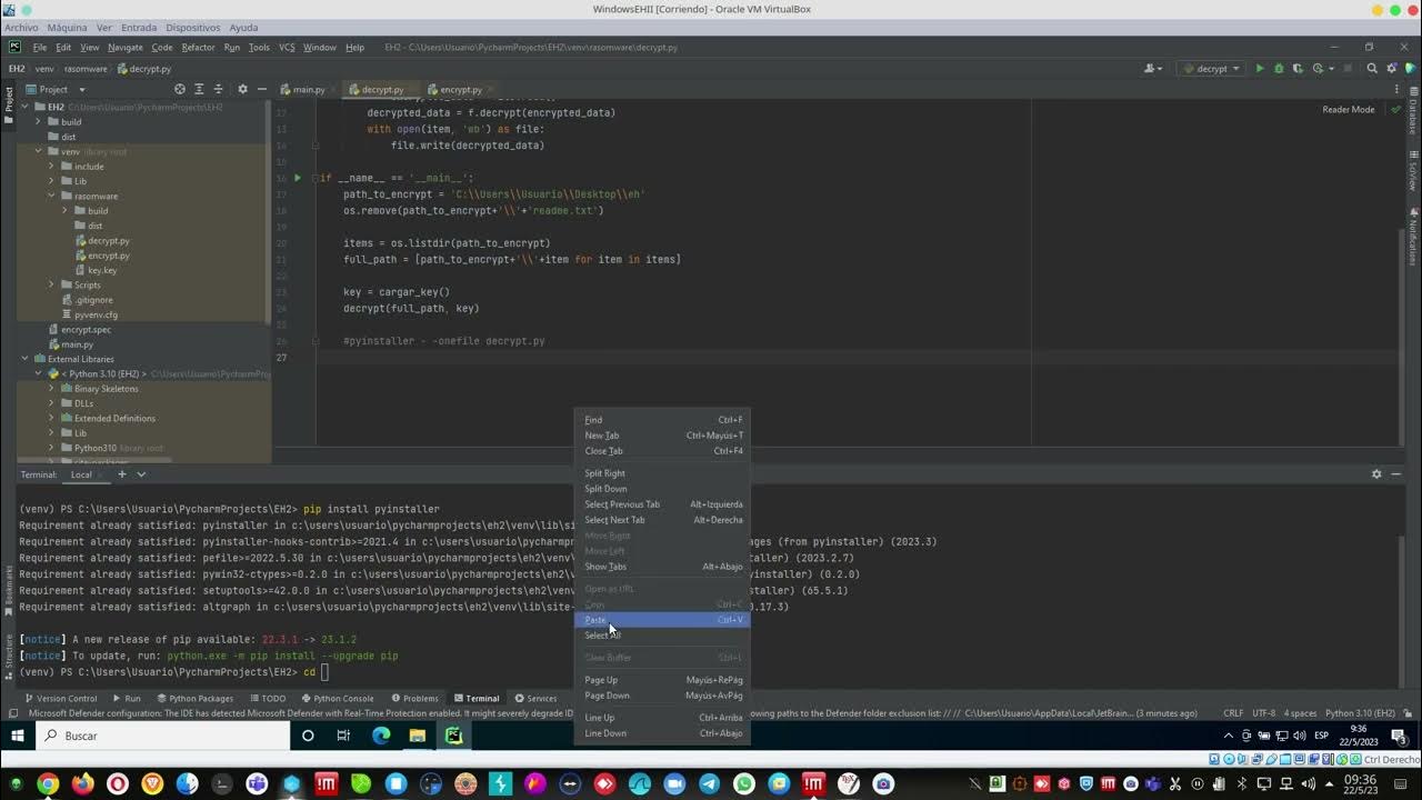 Convertir a ejecutable .exe desde un scrip de python - YouTube