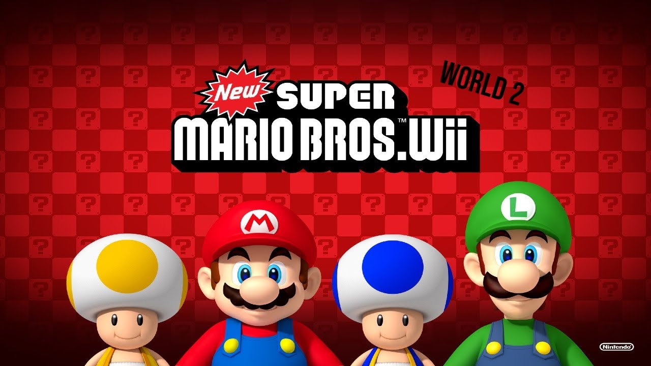 New Super Mario Bros Wii (World 2) LongPlay #hd - YouTube