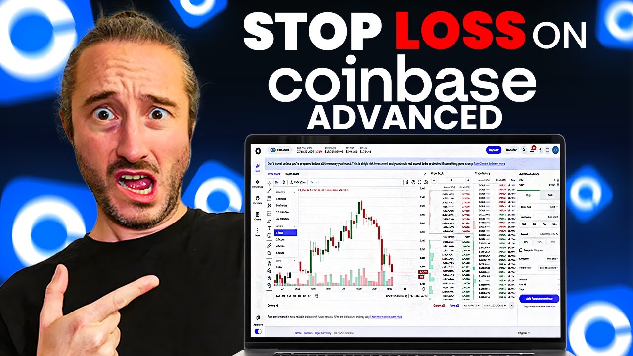 HOW TO PLACE A STOP LOSS ON COINBASE ADVANCED TUTORIAL (Coinbase Stop ...