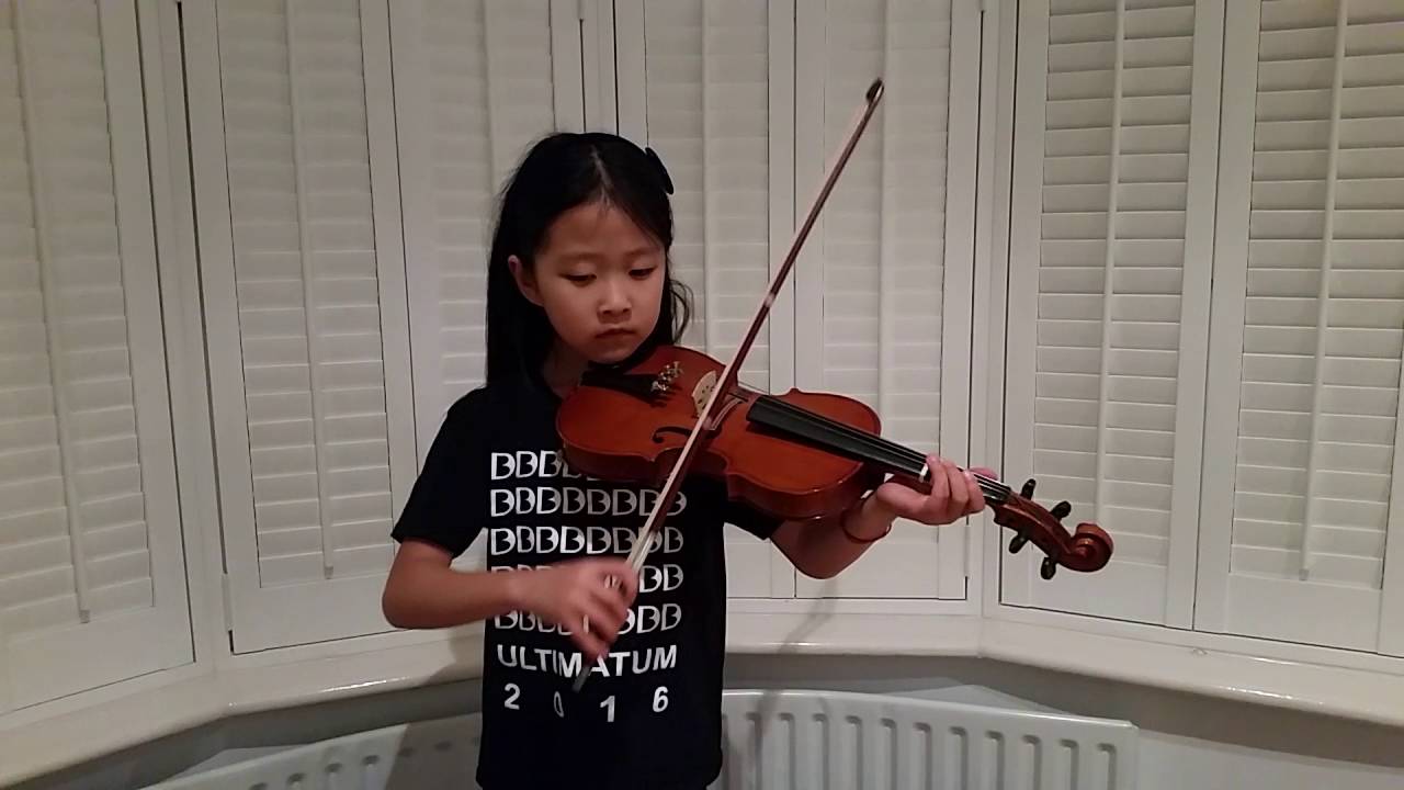 O Come, Little Children suzuki violin book - YouTube