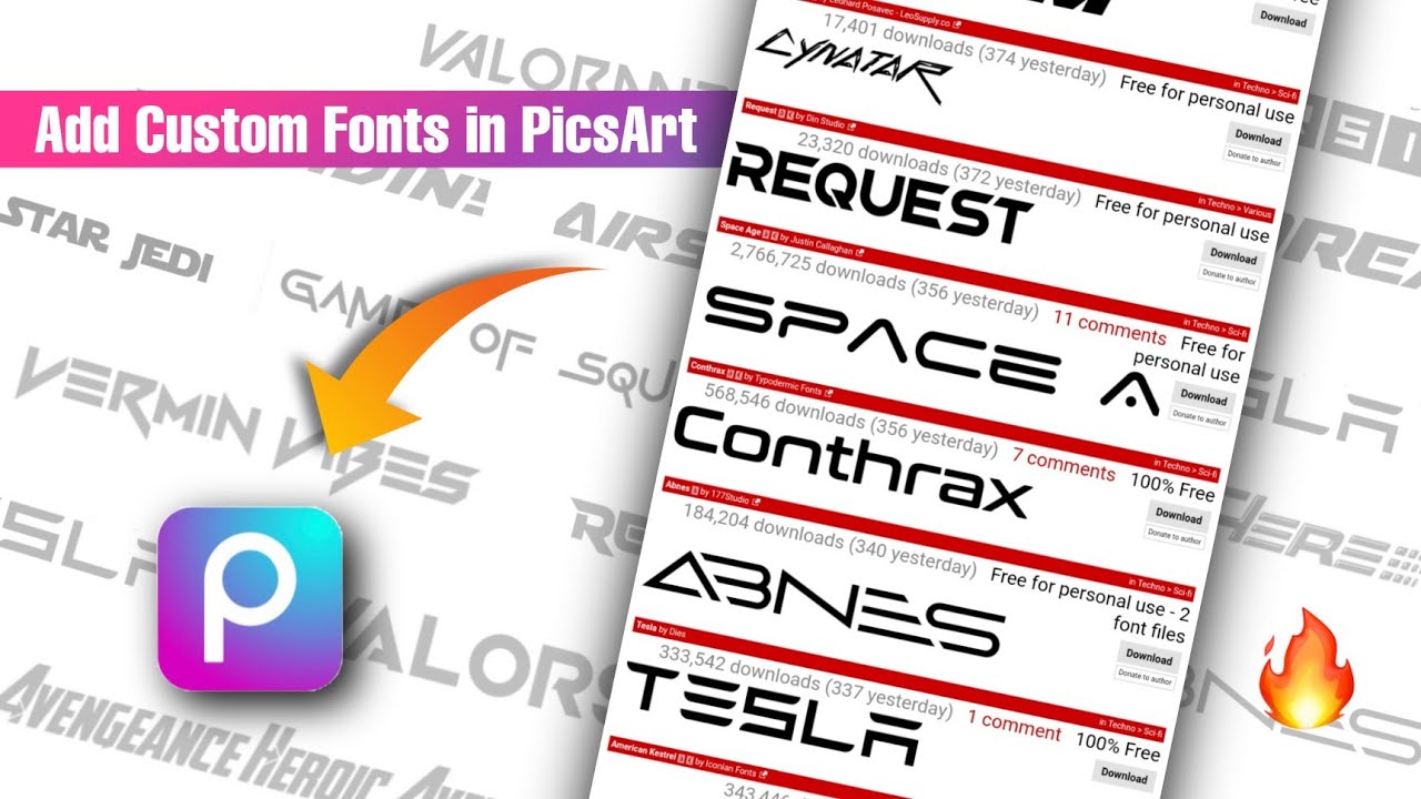 How To Add Custom Fonts in PicsArt | How To Add Fonts In PicsArt | Mr ...