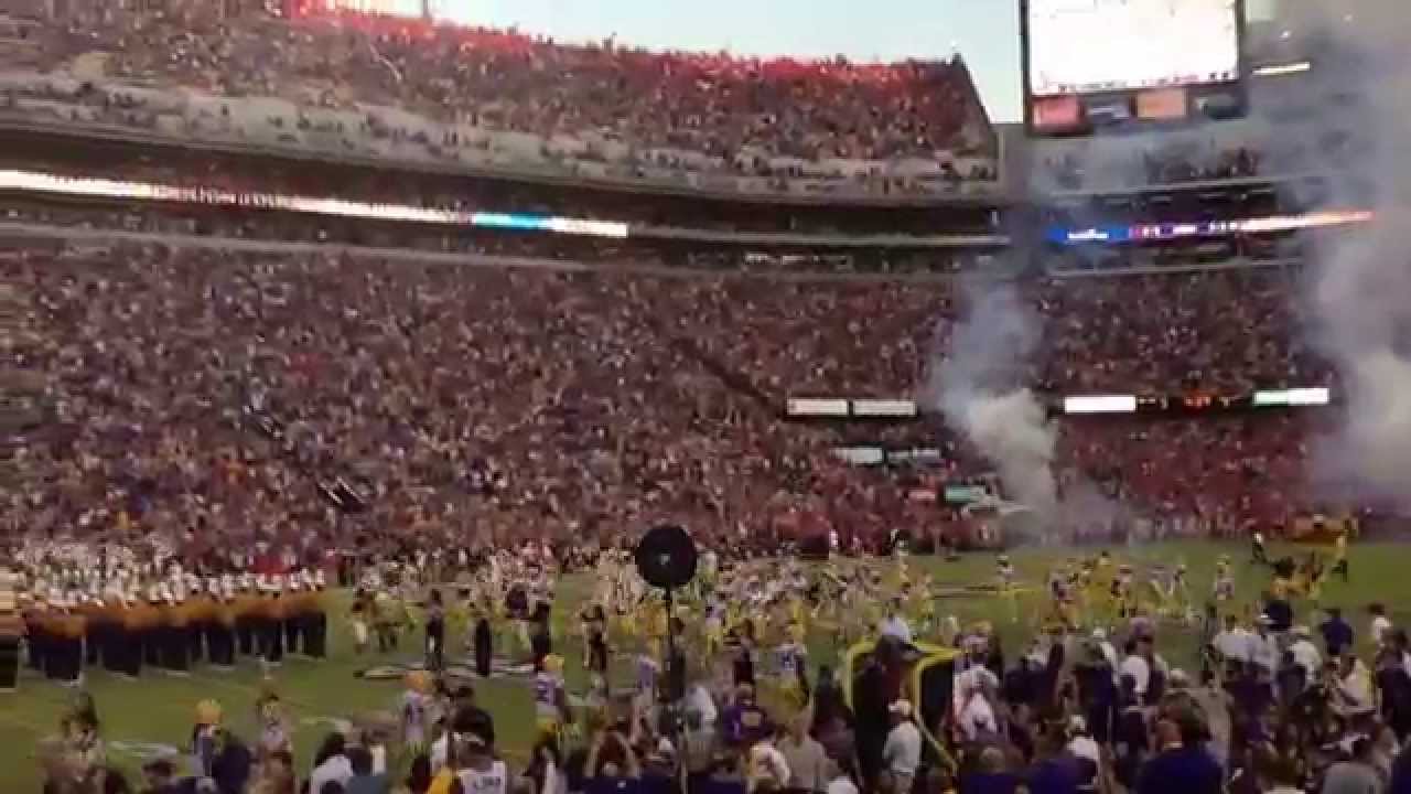 LSU x Alabama game 2014 - Tigers entrance - YouTube