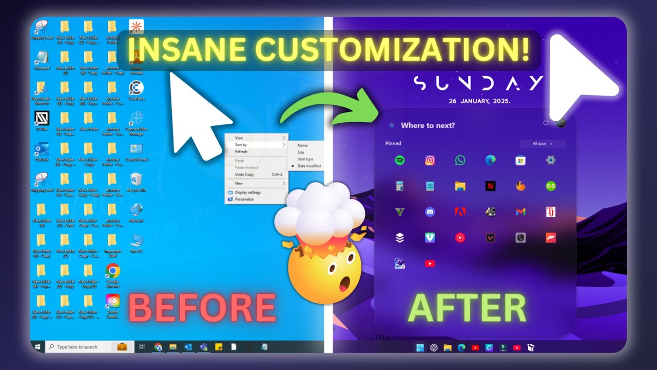 Turn Your Boring Desktop into This! (Insane Customization) - YouTube