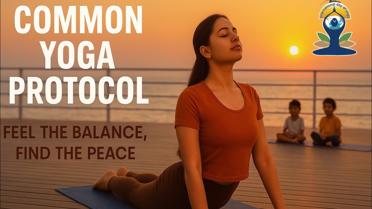Common yoga protocol | international yoga day | Divyanshaayy - YouTube