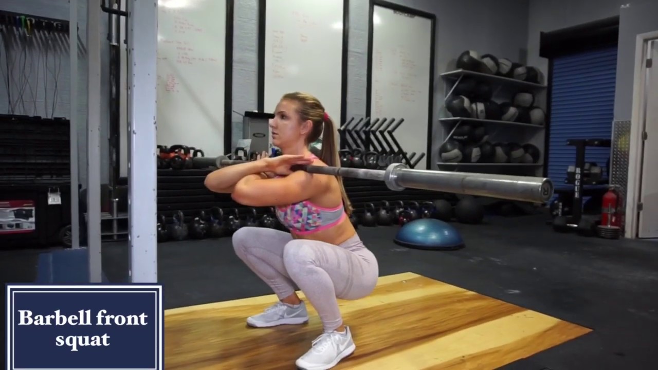 Barbell Front Squats - How to - YouTube