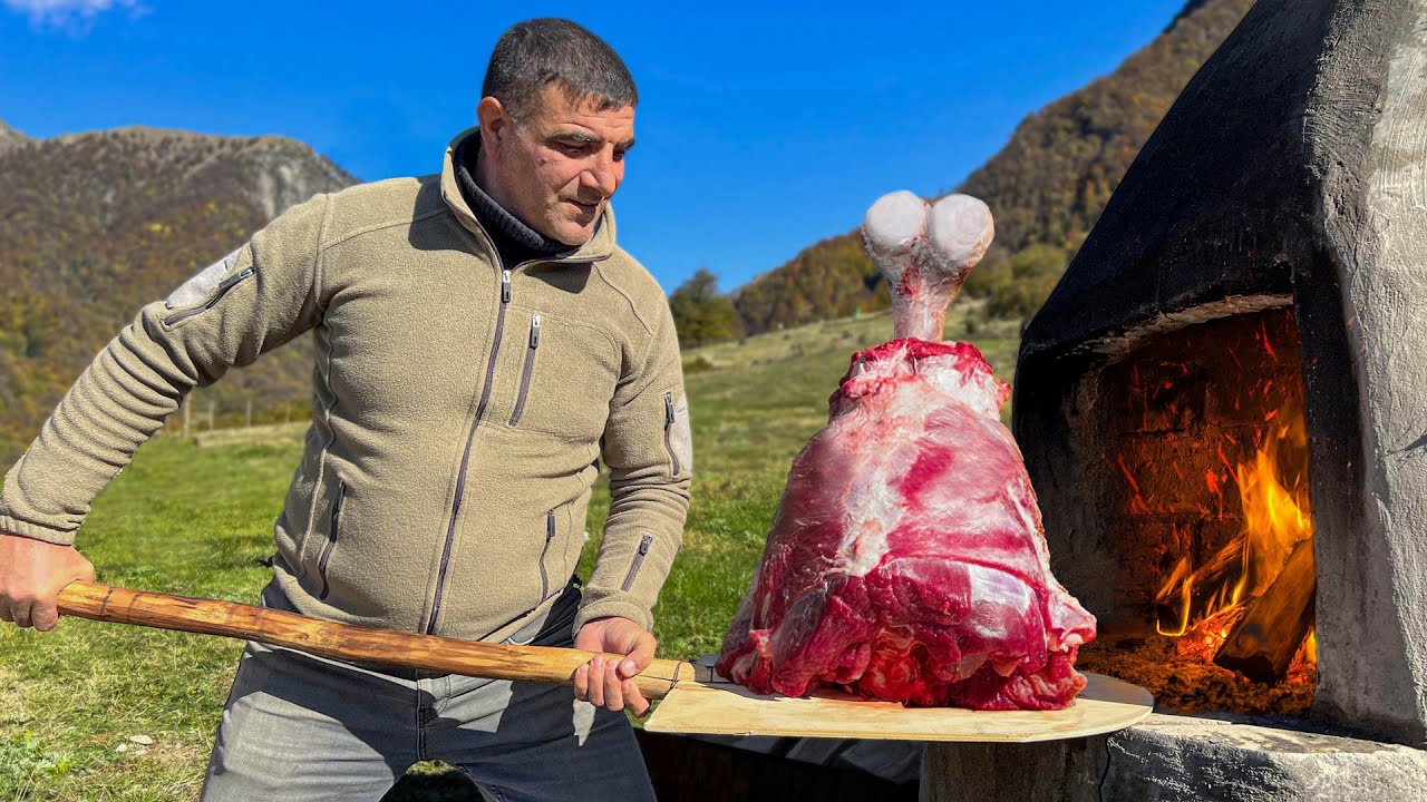 Baked Cow's Neck in an Oven! Our Most Delicious Family Dinner! - YouTube